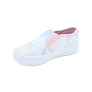 OshKosh B'Gosh Girls Maeve Slip On Shoe, White Multi, 7 Toddler