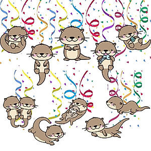 Otter Streamers - Playful Otter Party Decorations for a Splash of Fun