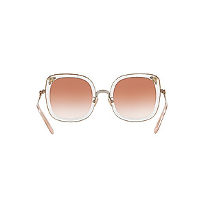 Coach HC7101B Sunglasses, Rose Gold/Transparent Pink/Pink Gradient, 53 mm