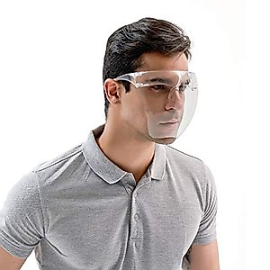 Kenneth Cole Goggle-Style Face Shield with 180° Safety Coverage - Anti-Fog Visor Design to Look Futuristic