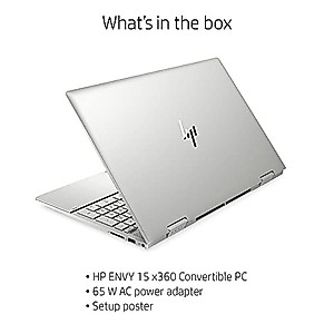 HP Newest Envy x360 Convert 15.6" FHD IPS Touchscreen Premium 2-in-1 Laptop, 11th Gen Intel Quad-Core i5-1135G7, 32GB RAM, 512GB PCIe SSD, Backlit Keyboard, Fingerprint, Windows 10 Pro + HDMI Cable