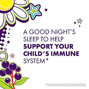 ZzzQuil VICKS Pure Kidz + Immunity, Melatonin Sleep Aid Gummies for Kids and Children, Zinc for Immune Support, Low Dose Melatonin, Berry Flavored, 60 Gummies