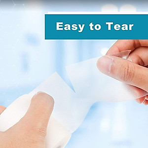 LotFancy Transparent Medical Tape, 6Rolls 2inch x 10Yards, Adhesive Clear Hypoallergenic Surgical Tape, PE First Aid Tape for Wound, Bandage, Sensitive Skin, Latex Free