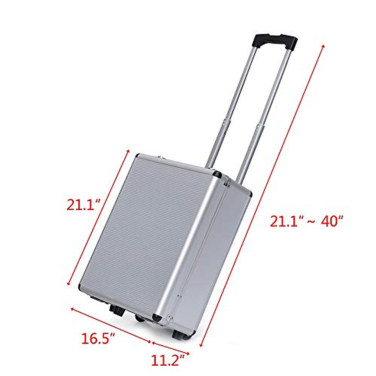 TUFFIOM Tool Box with Tools 799pcs Household Tool Set with Aluminum Trolley Case, Auto Repair Tool Kit Toolbox and Wheels