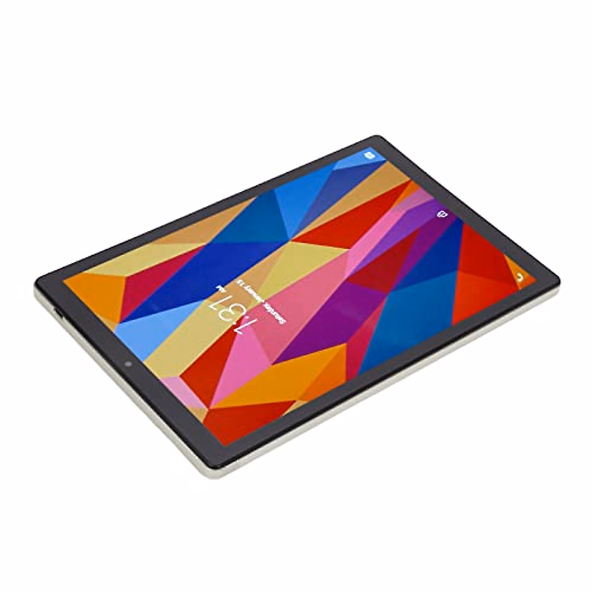 Qinlorgo Green Tablet, 10.1 Inch Tablet Dual SIM Dual Standby 1920x1200 IPS 100‑240V Dual Camera 6GB RAM 128GB ROM for Reading (US Plug)