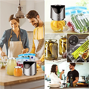 Electric Mason Jar Vacuum Sealer Kit (Gray)