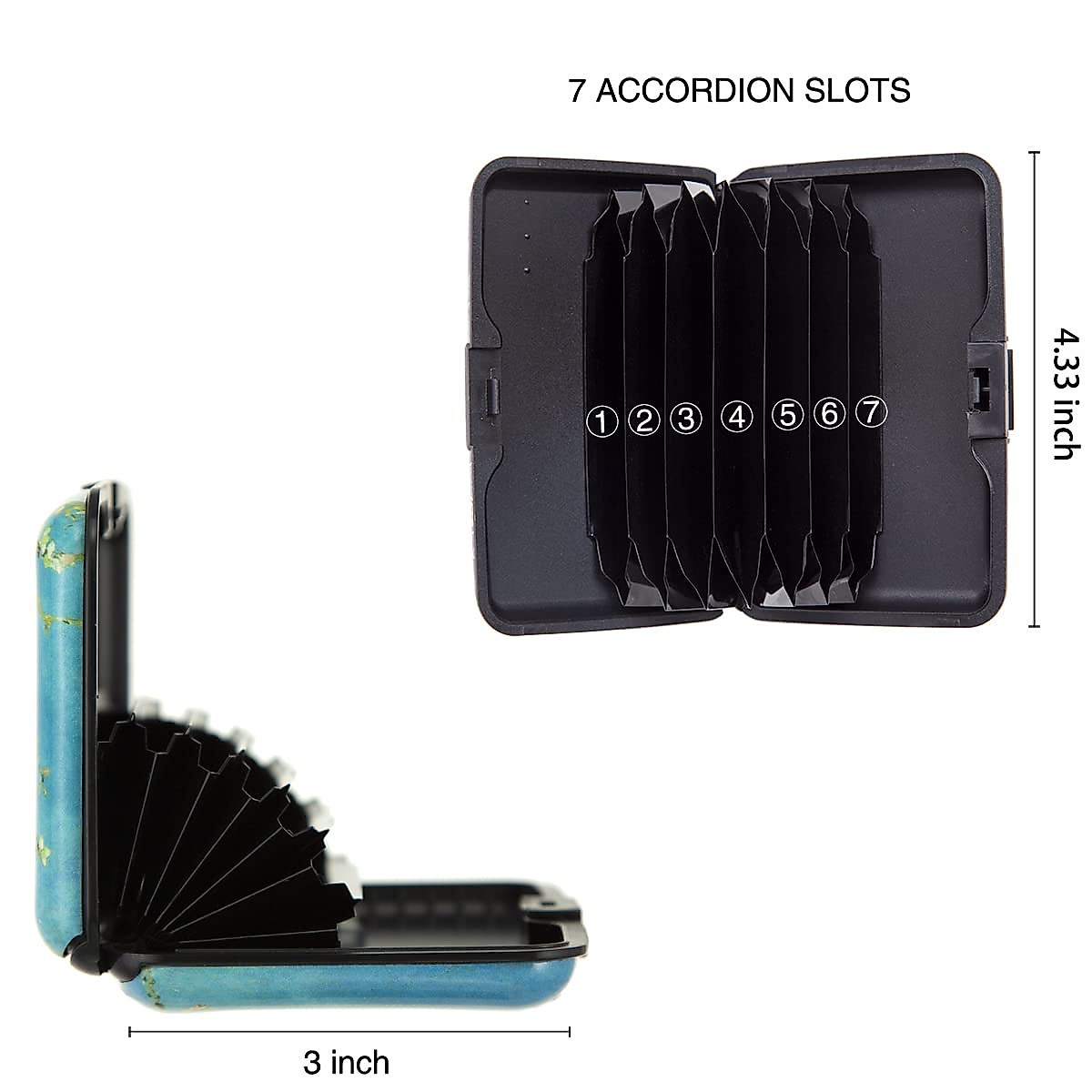 VICHLINE Aluminum Wallet RFID Blocking Metal Credit Card Holder Slim Hard Case (Almond Blossoms)