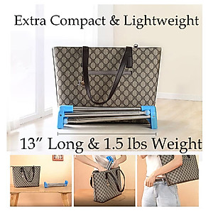 Portable Garment Rack Extra Compact and Lightweight, Foldable Mini Drying Clothe Rack for Travel, Camping, Laundry, Dance, Indoor, Outdoor (Regular)