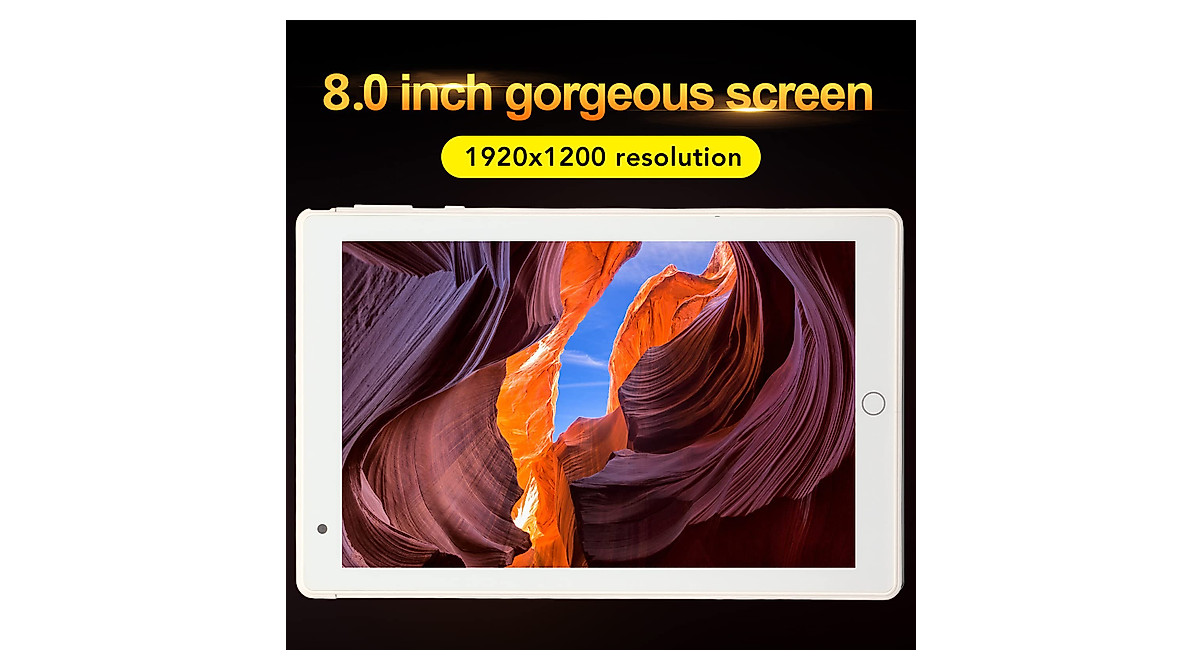 8 Inch Tablet, Type C Tablet PC 64GB, IPS 1920x1200 Octa Core CPU, 4GB ...