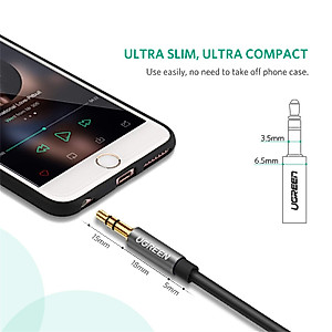 UGREEN Headphone Extension Cable 3.5mm Extension Gold Plated Aux Cable Audio Stereo Jack Male to Female TRS Cord Extender Compatible with iPhone iPad Phones Tablets Media Players, 6.6FT