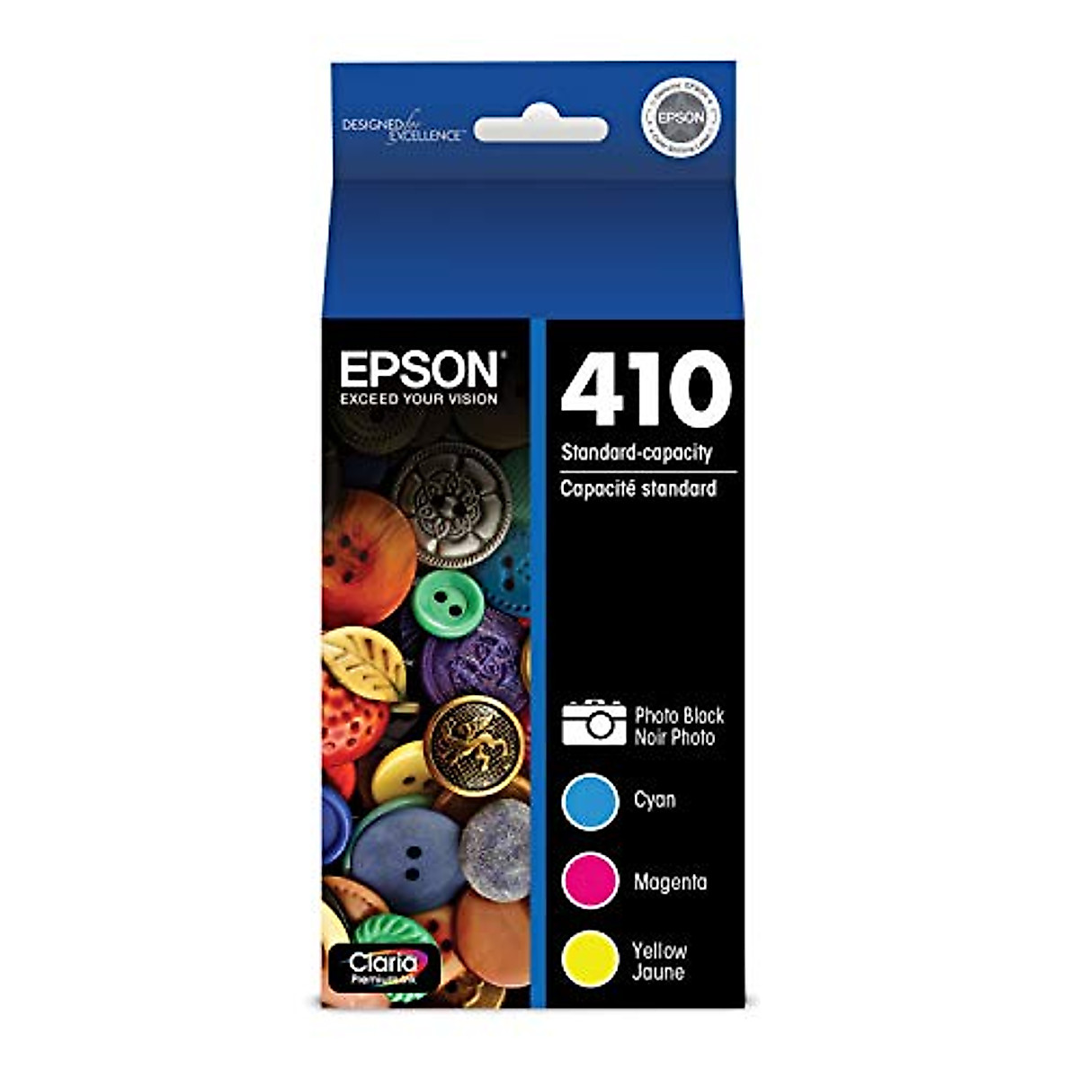 Epson T410520-S Claria Premium Multipack Ink,Photo Black and Color Combo Pack & 410XL Photo Black Ink Cartridge, High Capacity (T410XL120)