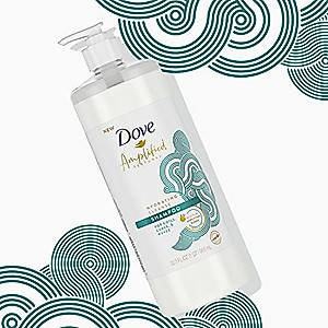 Dove Amplified Textures Sulfate-Free Moisturizing Shampoo for Coils, Curls, and Waves Hydrating Cleanse with Moisture Amplifying Hair Care Blend, 32.3 Fl Oz