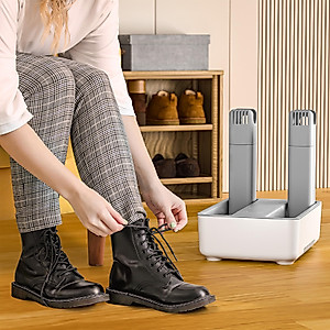 LAVIEAIR Boot Dryer Shoe Dryer for Work Boots, Sneakers, Short Boots, Martin Shoes, Gloves, Boot Warmer with Heat, Fan, Timer and Temperature Selection