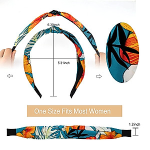 TOBATOBA 10 Piece Womens Headbands Set, Knotted Headbands, Summer Floral Headbands, Twist Turban Wide Headbands Bandana Hair Accessories for Women