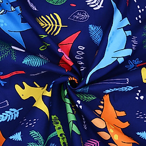 Cloele Dinosaur Fitted Crib Sheet - Baby 100% Polyester 1 Pack Crib Sheet for Standard Crib and Toddler Mattresses - Blue Nursery Bed Sheet Crib Mattress Toddler Sheet for Baby Boys