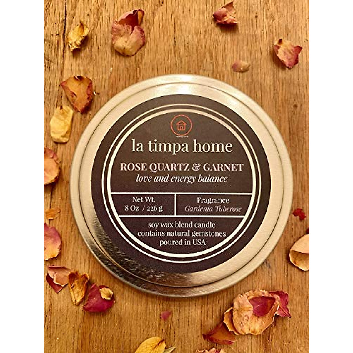 Intention Candle, Love and Energy Balance, Gemstones - Soy Candles for Prosperity, Ritual and Meditation. Explore now!