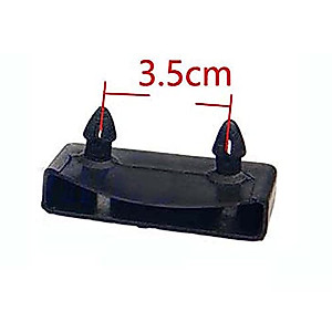 NANSHINE 53.5-54.5mm Replacement Bed Slat Holders Kits Bundles Plastic 10pcs Black End Caps Holders Width 54mm x Height 9 mm (Inside Dimension)