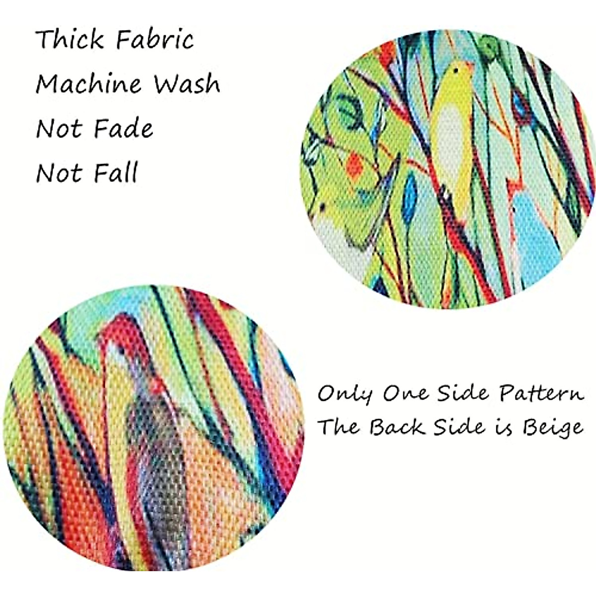 Unibedding Outdoor Lumbar Birds Throw Pillow Covers 12x20 Set of 2 Spring Summer Pillow Covers Rectangle Cushion Covers for Sofa Couch Patio Garden Seasonal Decoration, Blue