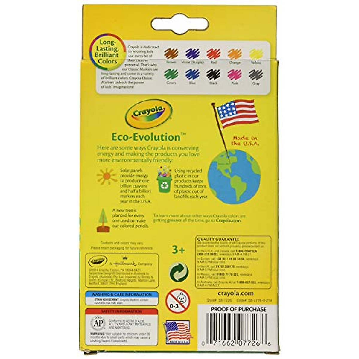 Crayola Markers, Fine Line, Classic Colors, 10 ct. (3 Pack)