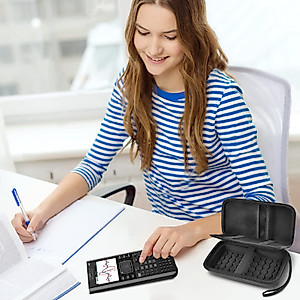 Case Compatible with Texas Instruments TI-Nspire CX II/TI Nspire CX/TI-NSPIRE CX-II T CAS/for for TI-84 Plus/TI-83 Plus CE for HP Prime Color Graphing Calculator, Storage Holder-Black(Box Only)