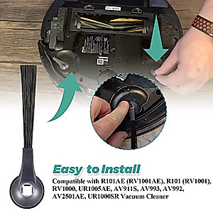 Techecook 102KY1000 Shark Side Brushes Replacement (6 Pack) Compatible for Shark IQ Robot R101AE (RV1001AE), RV1100, RV1101, RV2011DRUS, RV912S, R100, UR1105ARUS Vacuums