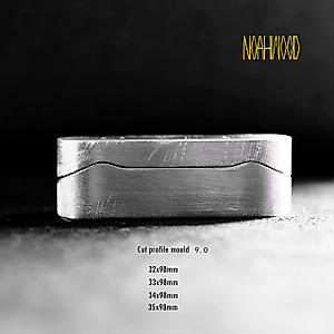 NOAHWOOD Wooden Fingerboard Complete NW8.0 360flip King of Finger Deck+ NW3.0 King Trucks Silvery +NW3.0 Black Wheels (Black Maple, 100x34mm Set)