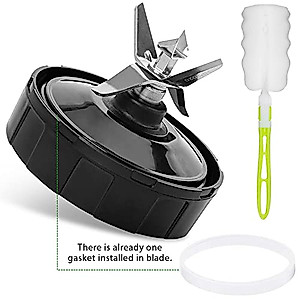 TSPKU (MALE receiver) 7 Fins and 3.94" (10cm) Diameter Blender Blade Replacement for Nutri Ninja Pro BL681A-30, Nutri Ninja Auto-iQ BL480-30 BL482-30 BL642-30 BL682-30 etc.
