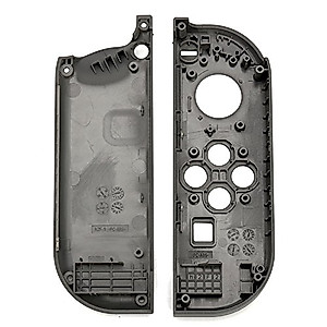 Replacement Hard Housing Shell Skin Case Cover Inner Frame for Switch NS JoyCon Controller (Gray-Black)