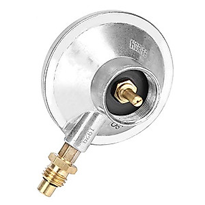 Omabeta Zinc Alloy 1"-20UNF Propane Gas Low-Pressure Adjustable Regulator Control Valve BBQ Grill Propane Regulator Valve Propane Gas Grill Control Valve Table Top Regulator