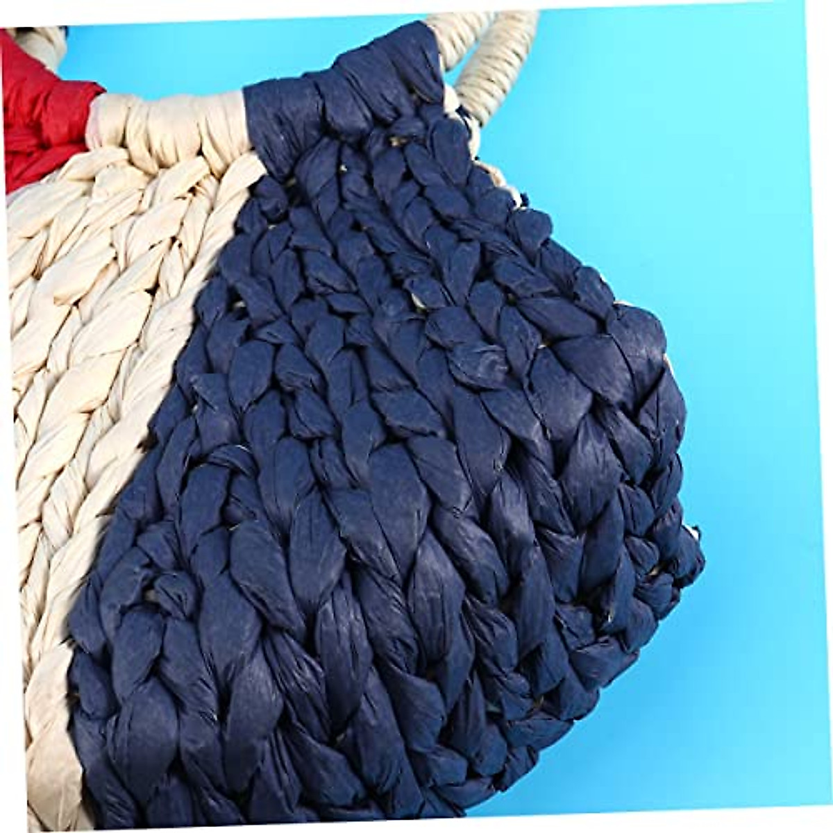 VALICLUD Handmade Travel Women's Tote Moon-shaped Summer Handbag Ladies Fashion Woven Bag Bags Beach Straw Shopping