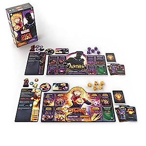USAOPOLY Marvel Dice Throne | 2 Hero Box Featuring Captain Marvel, Black Panther | Standalone Competitive Dice Game | Officially-Licensed Marvel Game | Compatible with The Dice Throne Ecosystem
