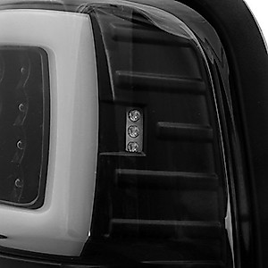 AKKON - For 1994-2001 Dodge Ram 1500 2500 3500 Black LED Tube Tail Lights Lamps (Driver + Passenger) Pair