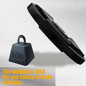 Elevens Bumper Plates Olympic Rubber Weight Plate Set 10/25LB 2-Inch Steel Insert for Olympic Bars for Strength Training, Weightlifting and Crossfit, 1 Pcs