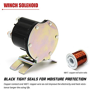 12V Starter Solenoid Relay Switch Intermittent Duty Contactor 3 Terminals Current 150A Max 800A with Nuts and Bolts Replaces # 634-1261-212