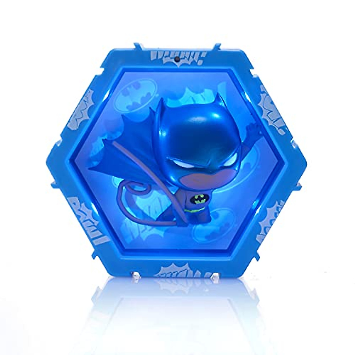 WOW! PODS DC Comics Light-Up Bobbling-Head Superhero Figure Collectible Toy (Metallic Batman), Multi-Color