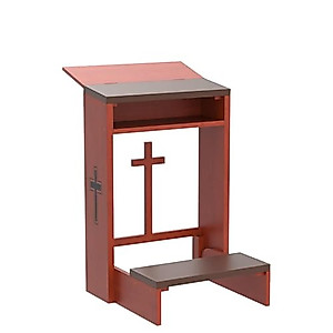 Guangshuohui Prayer Bench Stool,Prayer's Kneeler Pads Wooden Church Prayer Bench Stool Table Chair Padded Kneeler Shelf Folding, Prayer Bench for Kneeling at Home (20" x25'x32'H (50x65x80cm H))