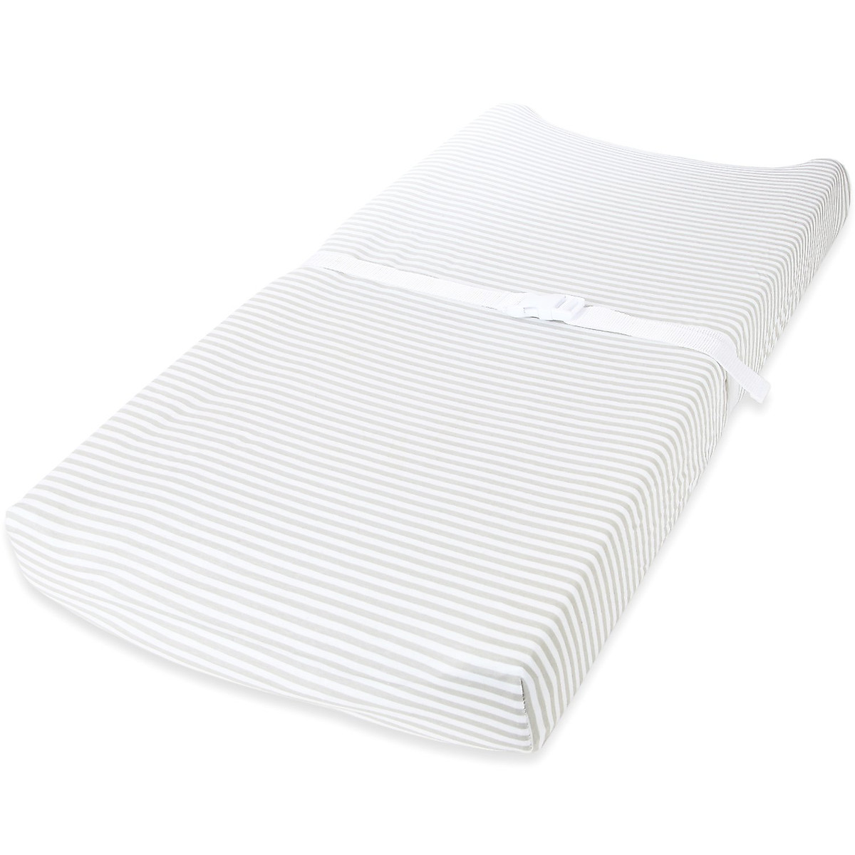 Cuddly Cubs Changing Pad Covers – 2 Pack – Snuggly Soft Plush Cotton Changing Table Covers for Boy, Girl – Fits Perfectly on Summer Infant and Other 16 x 32 Baby Changing Table Pads – Grey Stripes