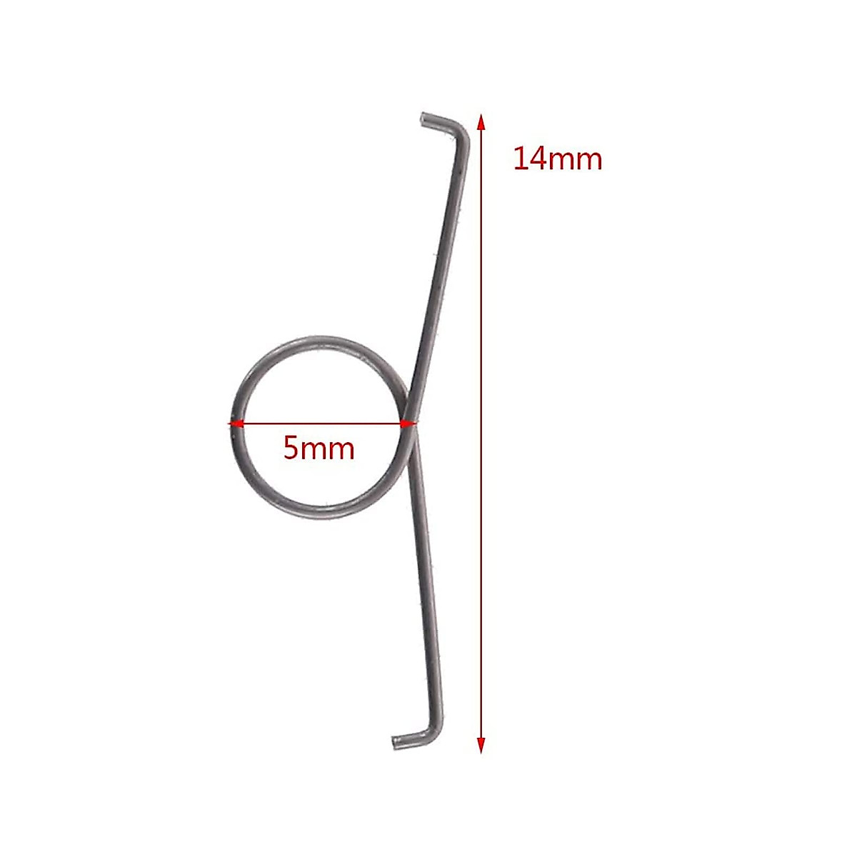 TNND Trigger Button Springs 10PCS PS5 Handle Metal L2 R2 Replacement for Playstation 5 PS5 PS4 Dualsense Controller Accessories, metallic