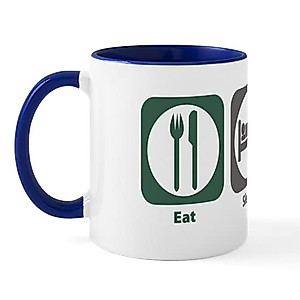 CafePress Eat Sleep Trumpet Mug Ceramic Coffee Mug, Tea Cup 11 oz
