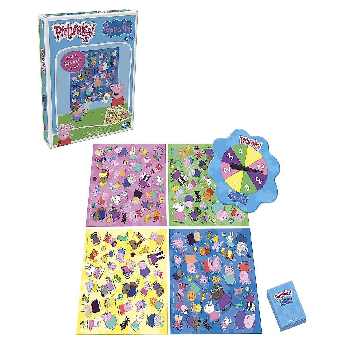 Hasbro Gaming Pictureka! Junior Peppa Pig Picture Game, Fun Board Game for Preschoolers, for 4 Year Olds and Up, No Reading Required