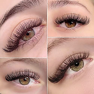 1000 Pcs Premade Fans Eyelash Extensions 3D - 8D 8-15mm Mixed 10 Length Premade Lash Fans Promade Fans Thin Base Pre Made Fans Lash Extensions Loose Fans Promades Eyelash Fans (8D 0.07 C 8-15 Mix)