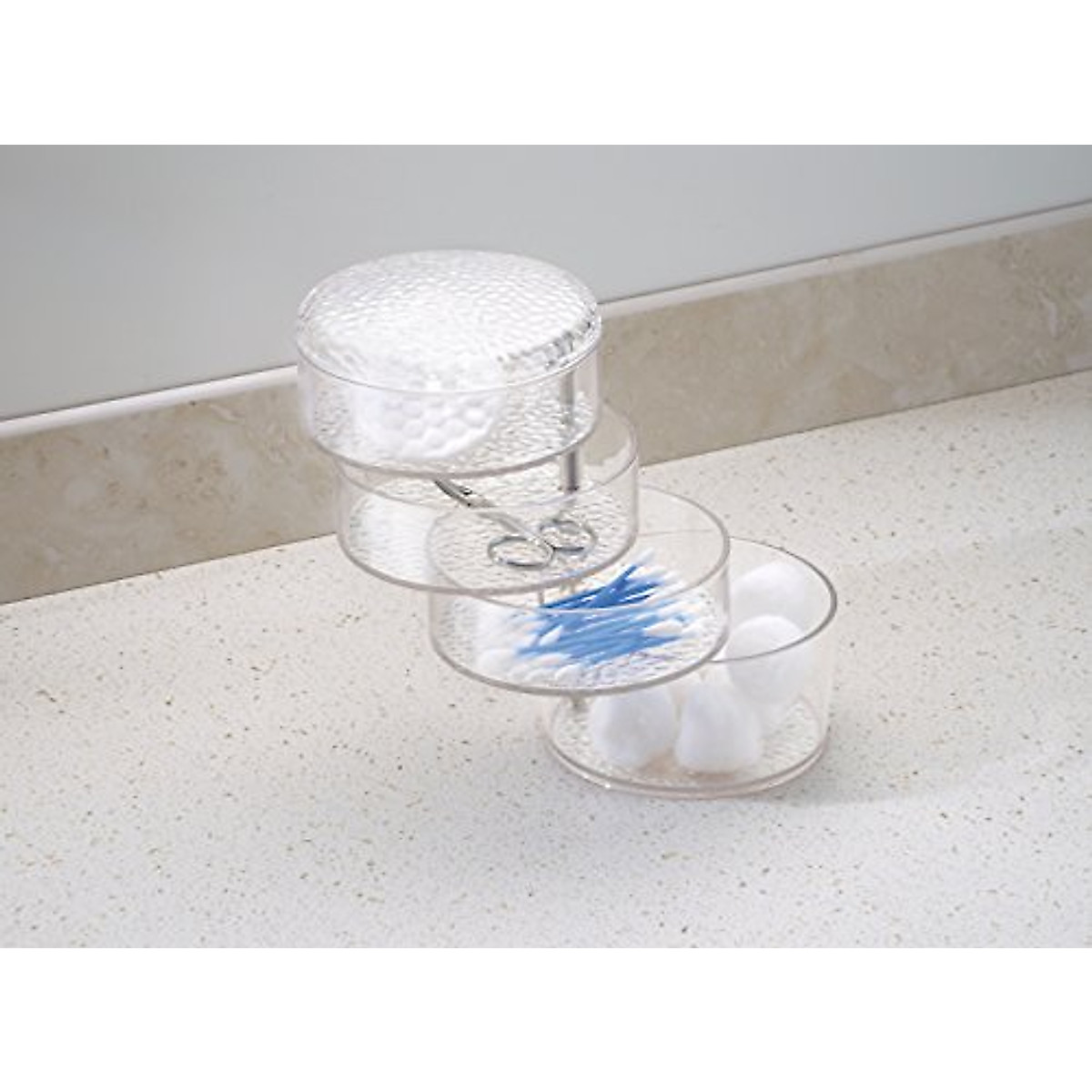 iDesign Storage Case, 11.43 x 11.43 x 18.29, Pivoting Organizer