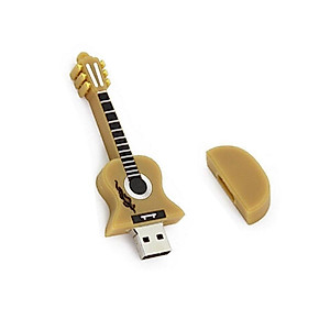 Relkin Cute USB Cartoon Thumb Flash Drive Memory Stick Pen Drive Novelty Gift Guitar 4GB