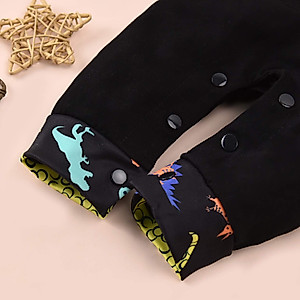 Aalizzwell Infant Baby Romper Toddler Pants Set Brother Matching Outfits Boys Clothes (Dinosaur-Romper, 0-3 Months)