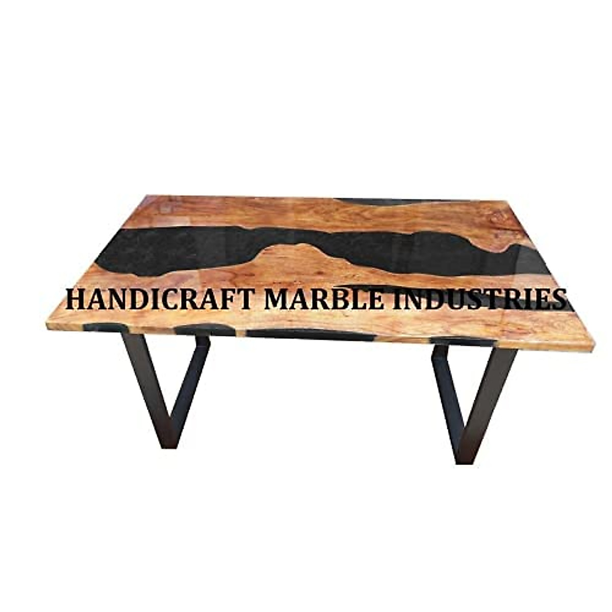 Handmade Epoxy Table Live Edge Wooden Table Epoxy Resin River Table Natural Wood Dining table Natural Epoxy Table Resin Table