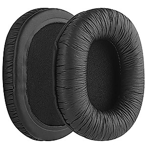 Geekria QuickFit Replacement Ear Pads for Audio-Technica ATH-M40fs ATH-D40fs ATH-M66 Headphones Ear Cushions, Headset Earpads, Ear Cups Repair Parts (Black)