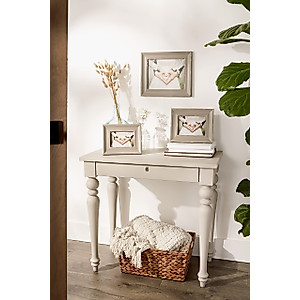 DII Distressed Wooden Picture Frame Collection Rustic Farmhouse Inspired, 4x6, Antique Stone