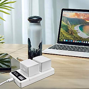 HSX Charging Station and 2- Pack 2440mAh Rechargeable Battery for Arlo Pro/Pro 2 Camera[7.2V/2440mAh/17.57Wh] (Charger Included)