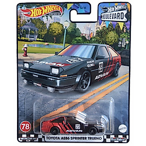 Hot Wheels Toyota AE86 Sprinter Trueno, Boulevard Premium Series