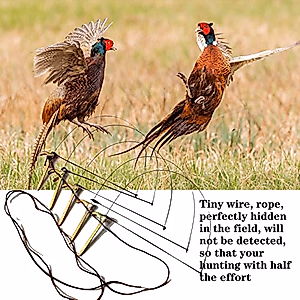 Professional Bird Trap for Chicken, Pheasant，Wild Duck, Partridge Mallard and Other Medium-Sized Birds Tying Birds' feet Won't Hurt Them